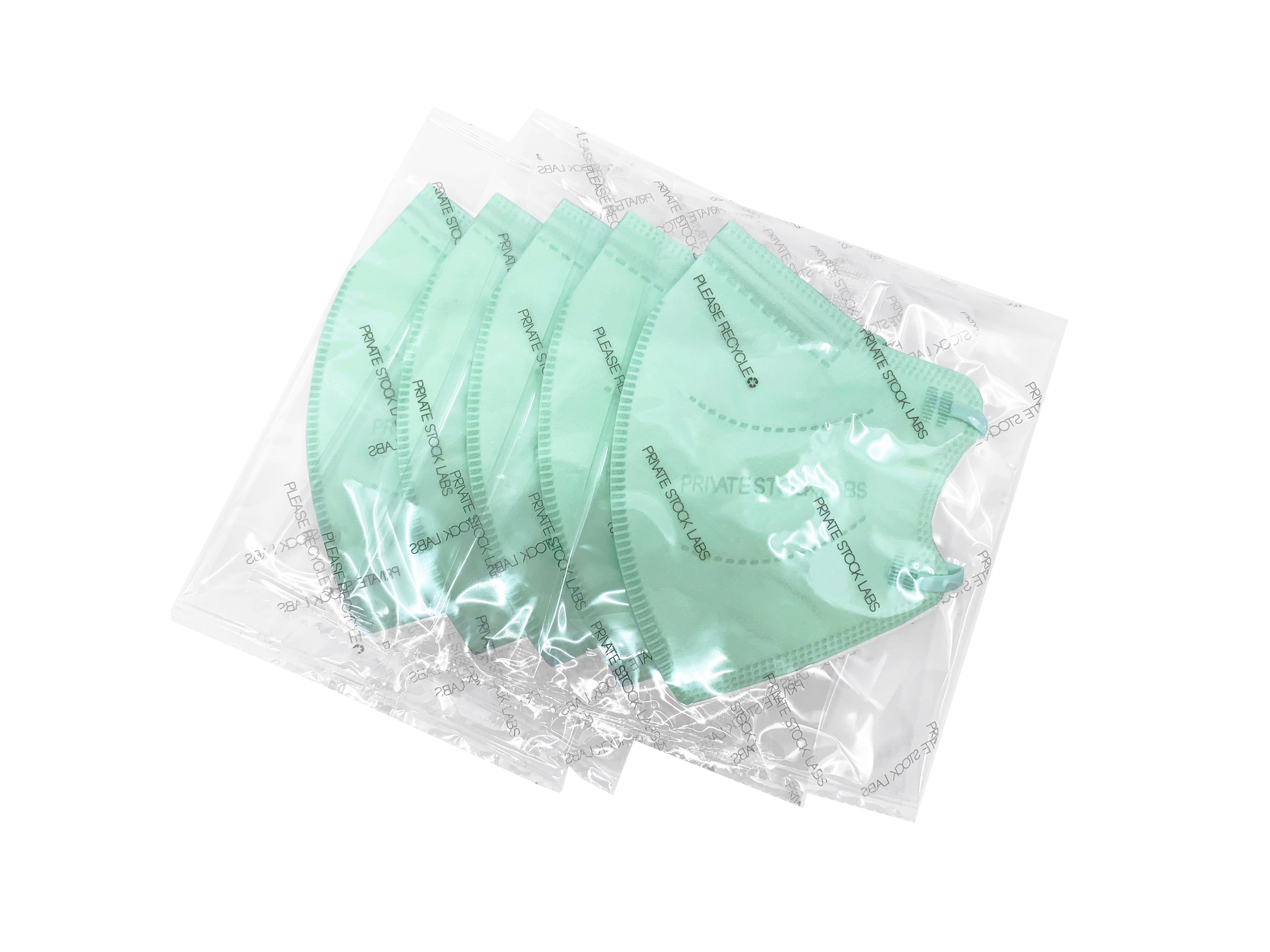 Petite KN95 Protective Mask - Pastel Series - Mint Green (Pack of 5 ...