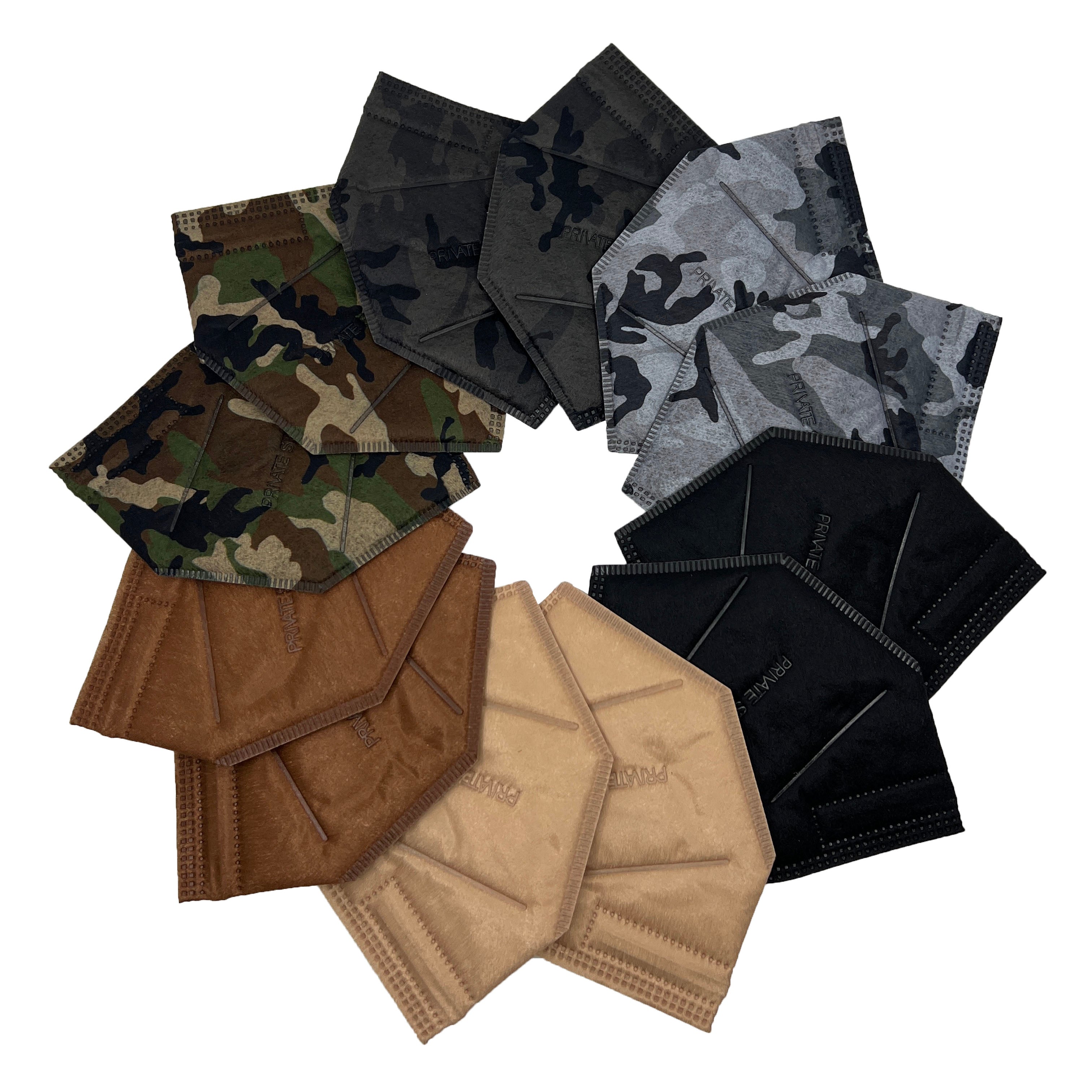 Assorted KN95 Protective Mask Gift Box - Dark Tones (Pack of 12 ...