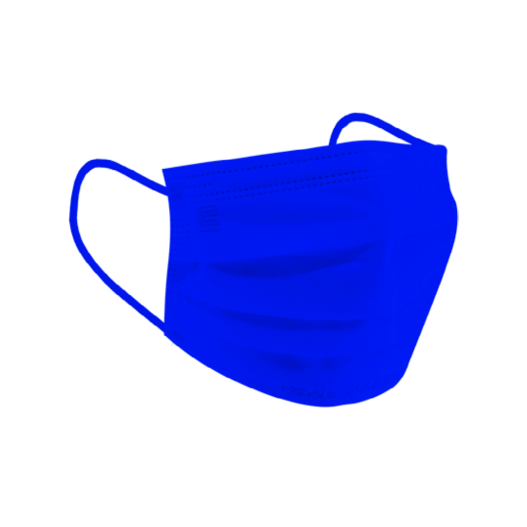 Petite 4-Ply Protective Mask - Neon Series - Ultramarine (Pack of 10 ...