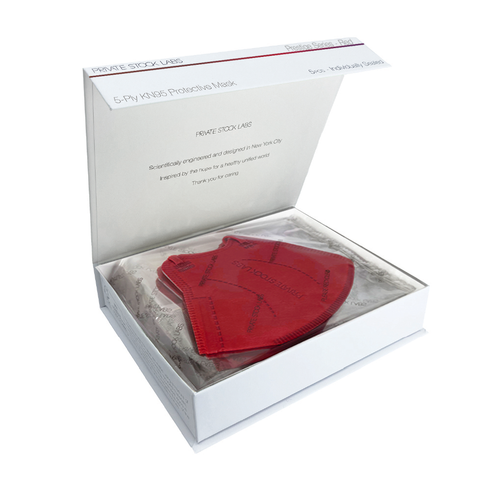 Petite KN95 Protective Mask - Prestige Series - Red (Pack of 5 ...